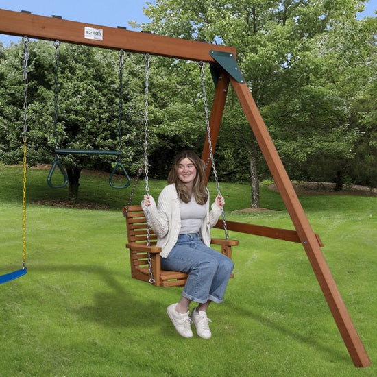 Wooden Swing for Adult Swing Set | Gorilla Playsets