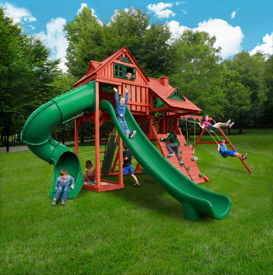 Sun Palace Deluxe Cedar Swing Set | Gorilla Playsets
