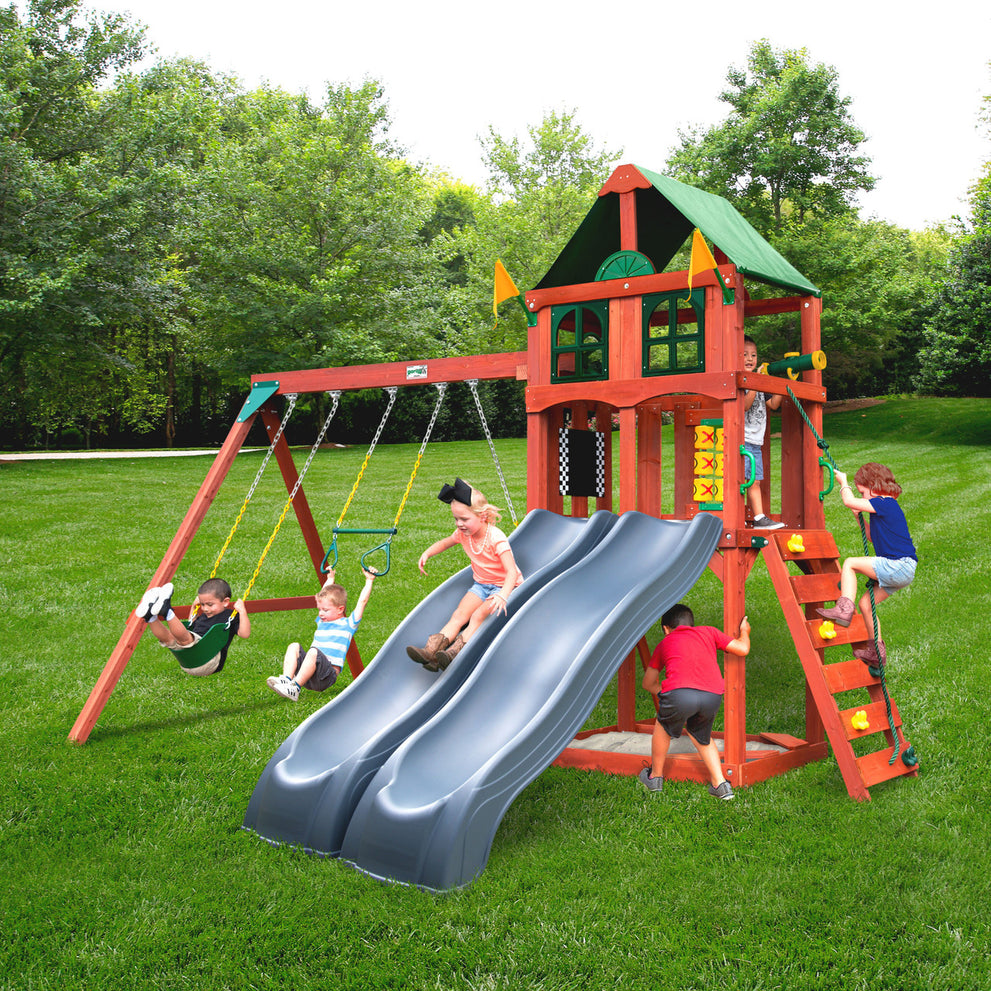 PlayMaker Deluxe Swing Set | Children's Wood Playsets